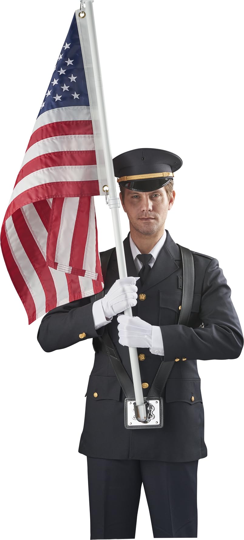 Snapklik.com : Double Strap Honor Guard Parade Flag Carrier Sling ...