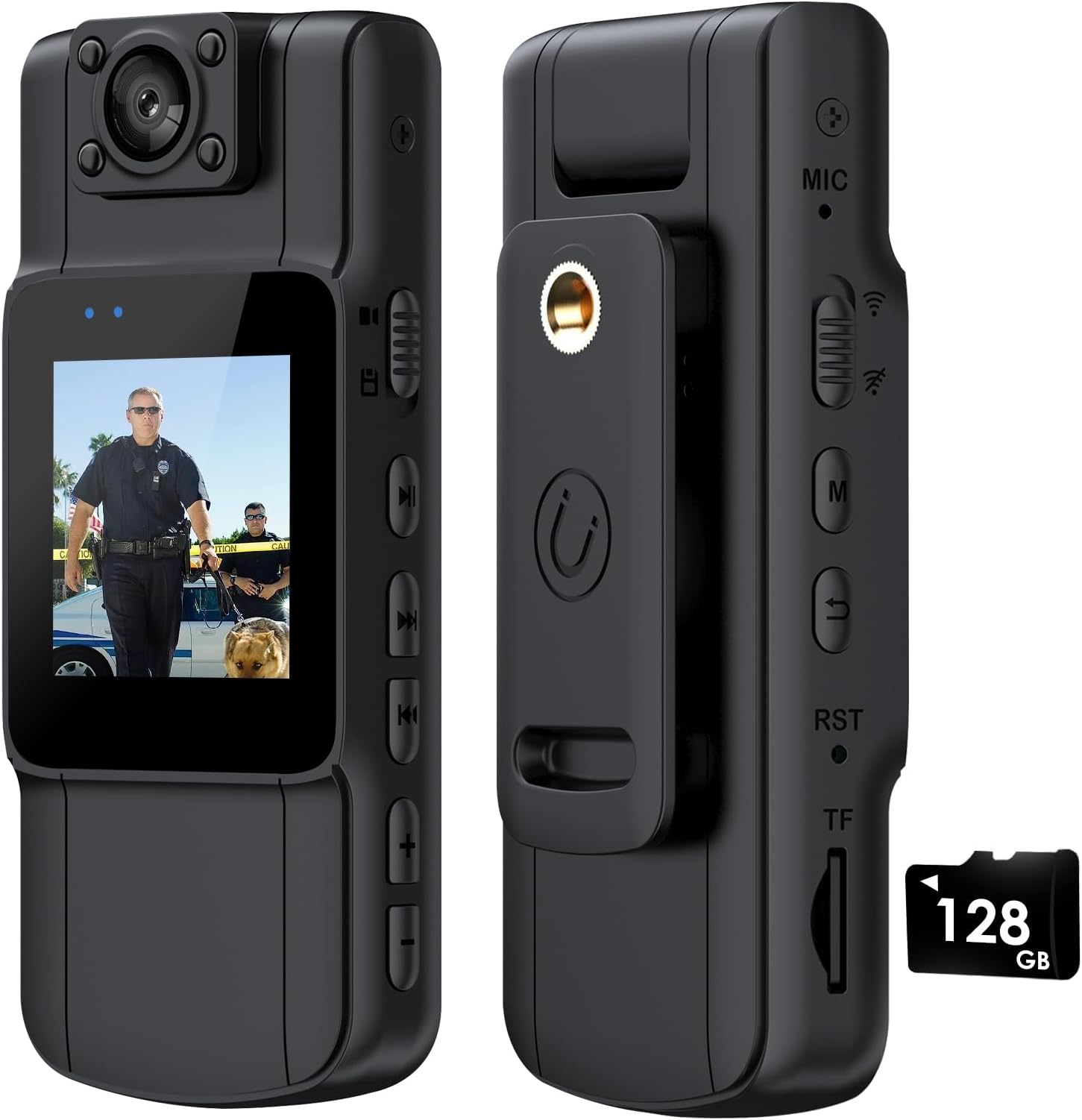 Amazon.com: 1440P/2K HD Body Worn Camera with Double Shoulder Strap ...