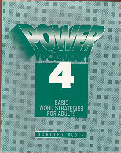 Amazon | Power Vocabulary 4: Basic Word Strategies for Adults | Rubin ...