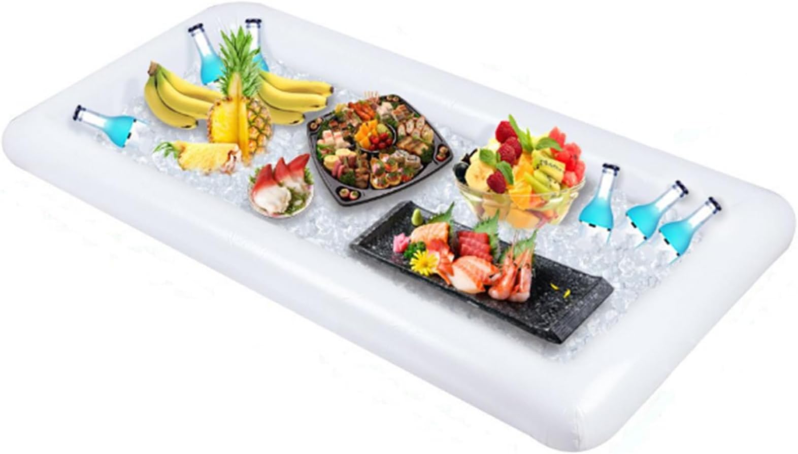 Amazon.com | Samlomi Inflatable Serving Bar Salad Ice Tray Food Drink ...