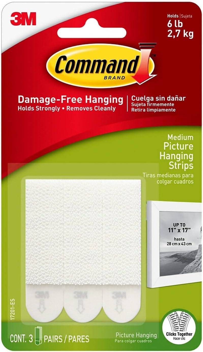 Command Picture Hanging Strips, Removable, Holds Up to 3 Lbs Per Pair ...