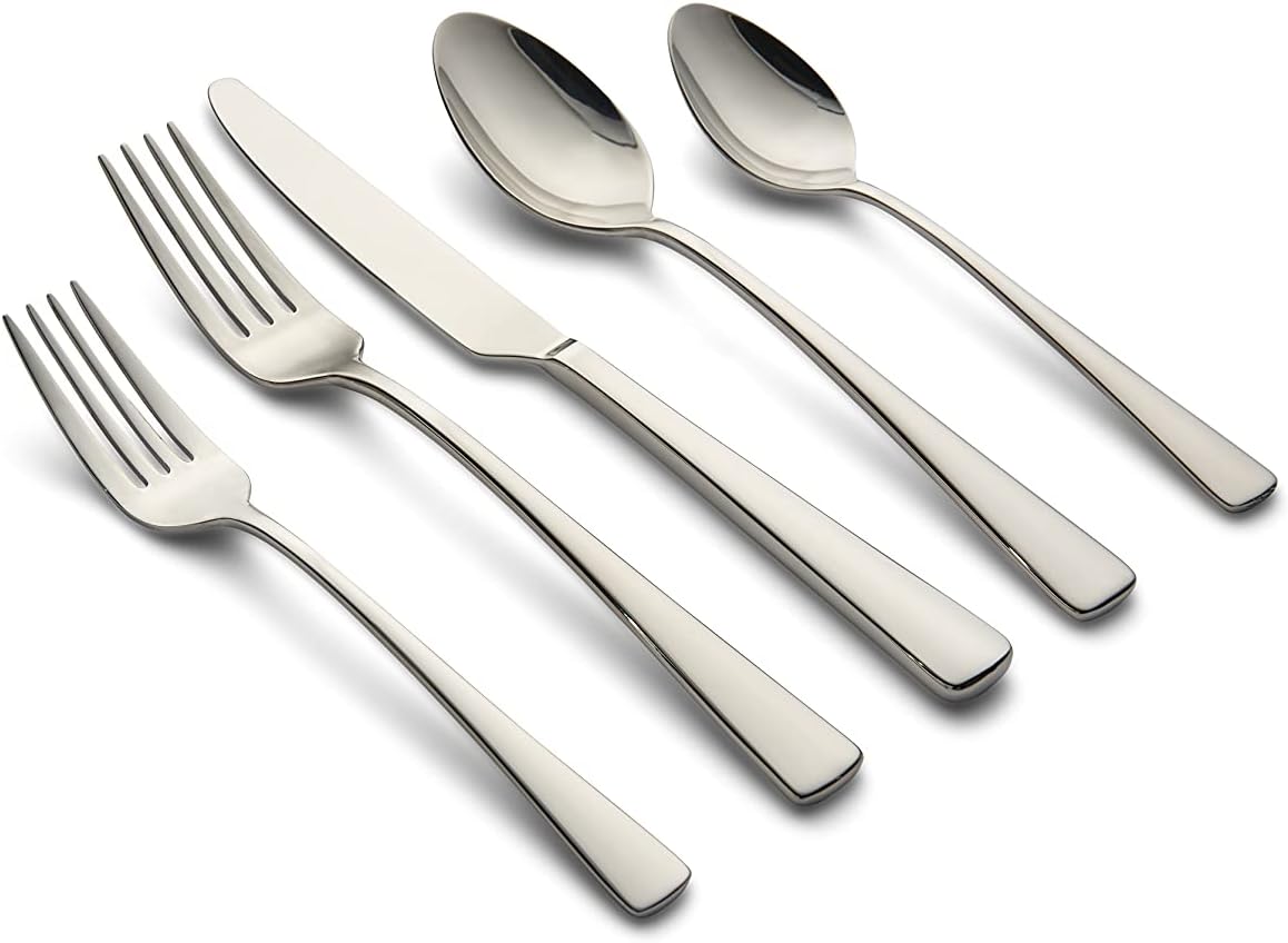 Amazon.com: Oneida Camlynn Mirror 20 Piece Everyday Flatware Set ...