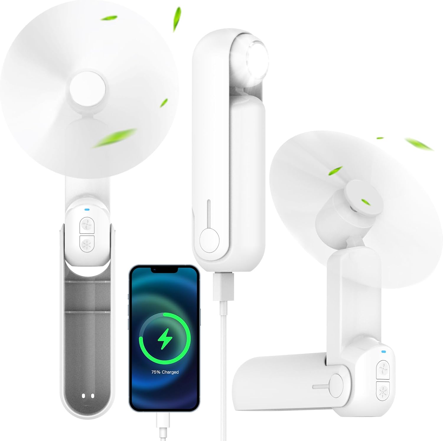 Amazon.com: NONLOCK 4 IN 1 Portable Mini Handheld Fan,Personal Foldable ...