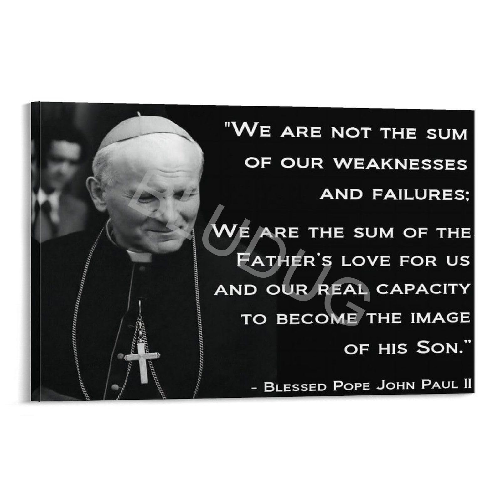John Paul The Second Quotes Pope John Paul II Quotes 2 Canvas Art