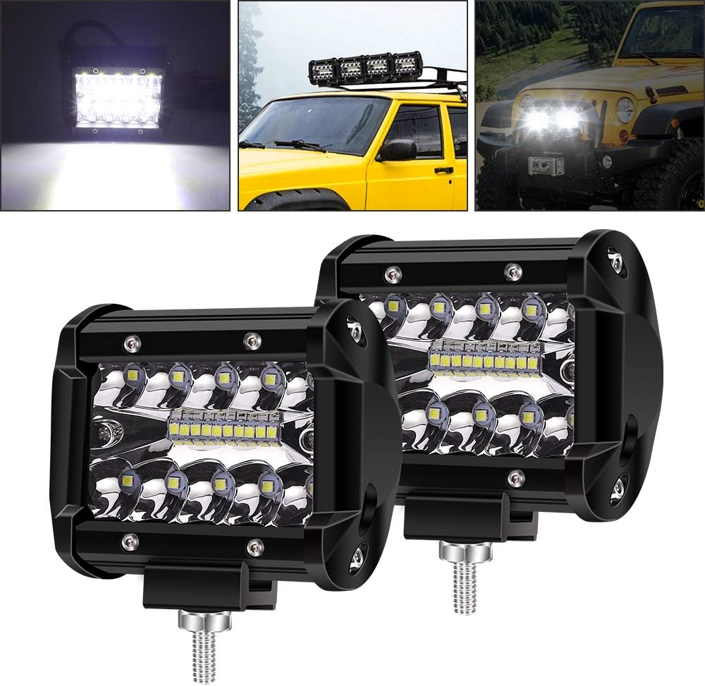 Amazon.fr : MICTUNING 2pcs 4" 18W Projecteur Phare de Travail Feux ...