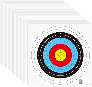 suituts 50Pcs Bullseye Paper Shooting Targets for Range, Archery ...