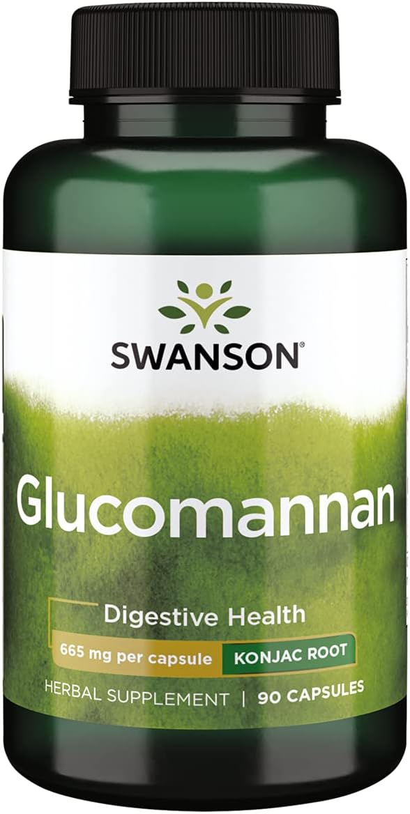 Amazon.com: Swanson Glucomannan (Konjac Root) 665 mg 90 Caps : Health ...