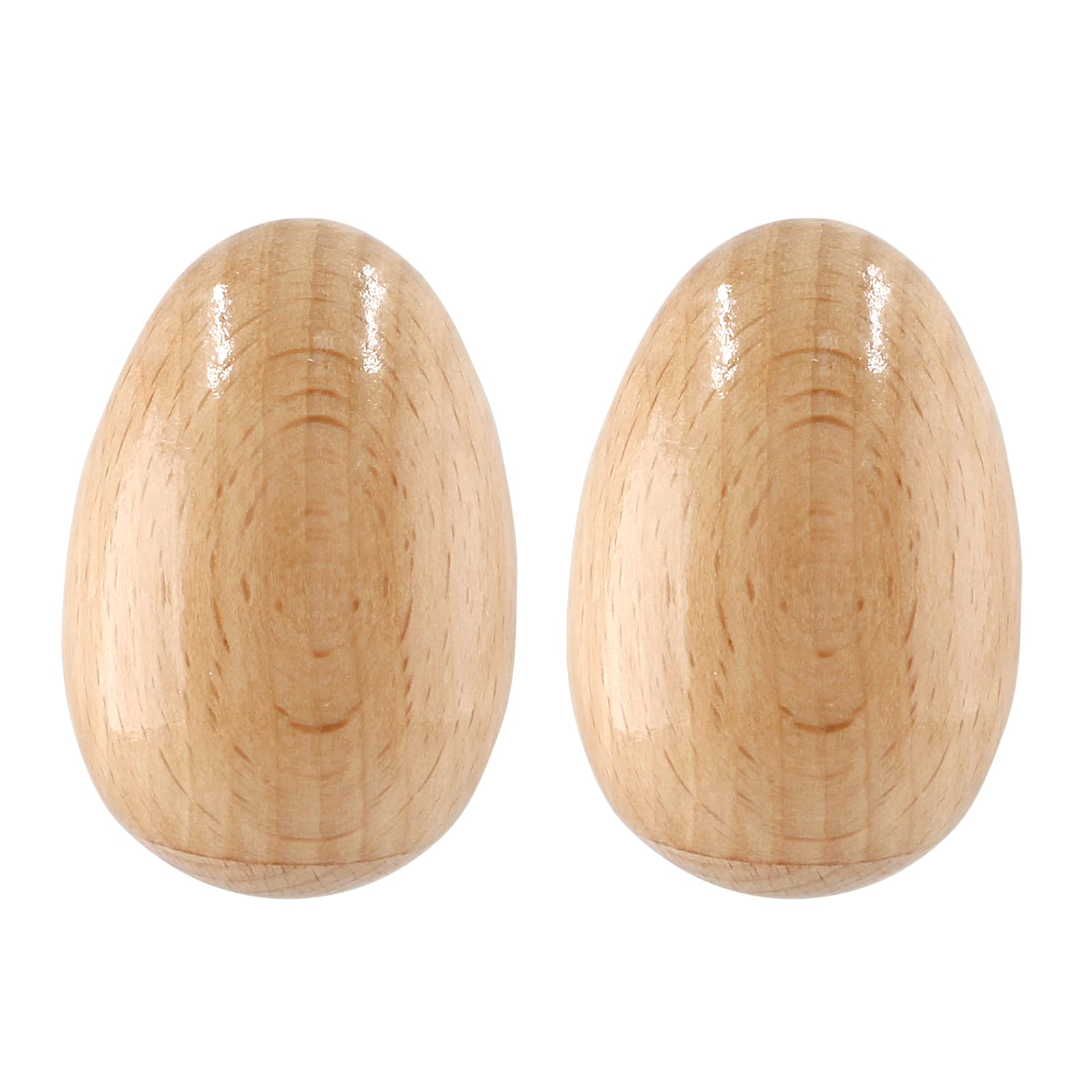 Amazon.com: Litoexpe 2-Pack Natural Wood Egg Shaker, Musical Percussion ...