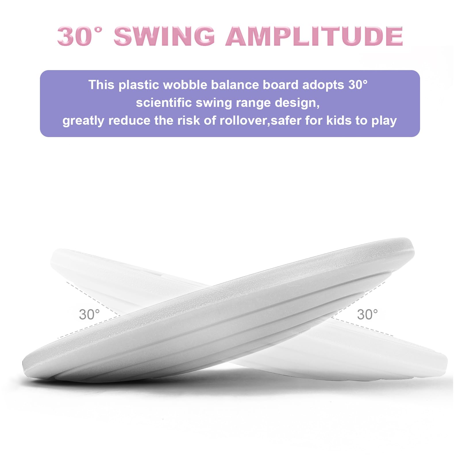 Wobble Balance Board for Kids Plastic Rocker Maze Board with 5 Balls ...