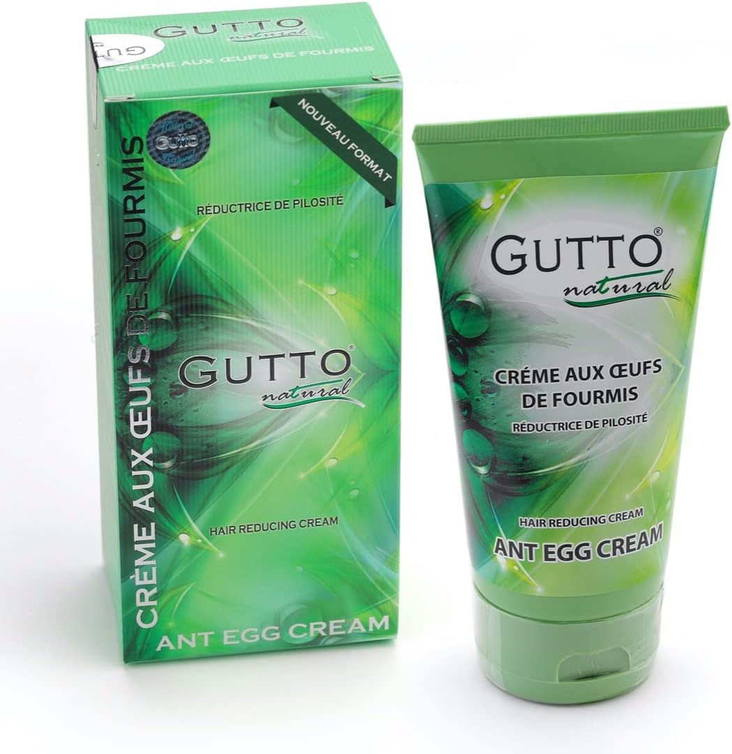 Gutto - Crème aux œufs de Fourmis - Après-Epilation - Empêche la Repousse des Poils - 150 ML ...
