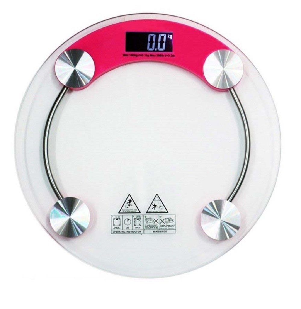 Slings Round Thick Unbreakable Glass Electronic Digital Personal ...