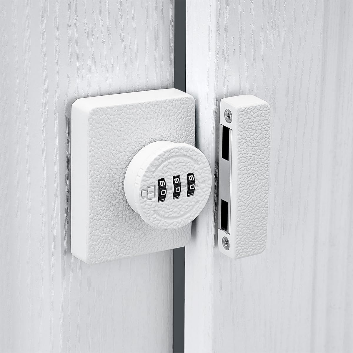 Amazon.com: Wocoe White Cabinet Lock,Mechanical Password Lock,Anti Pry ...