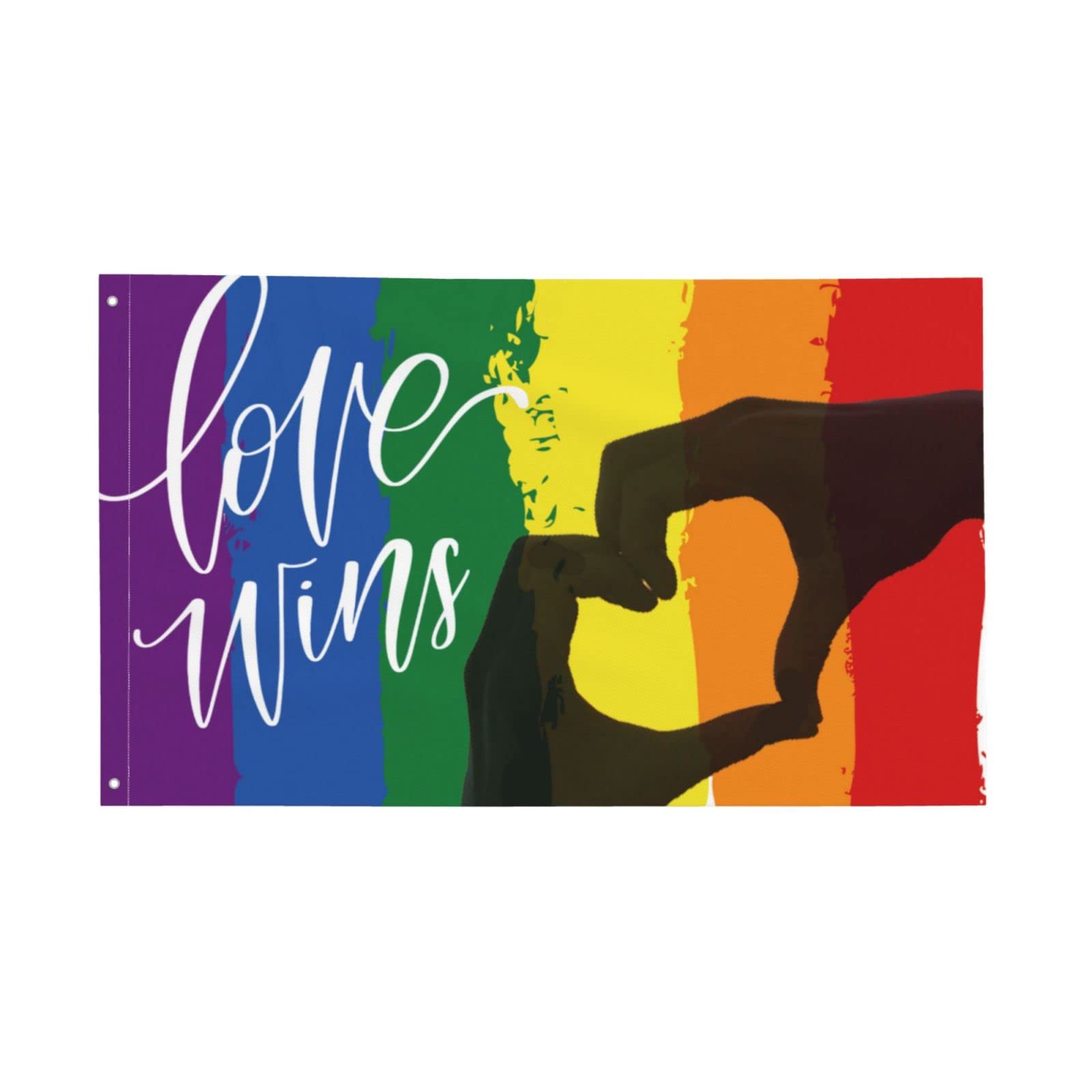 Buy Pride 3x5Ft for Outdoor, Rainbow Progress Gay Pride Banner ...