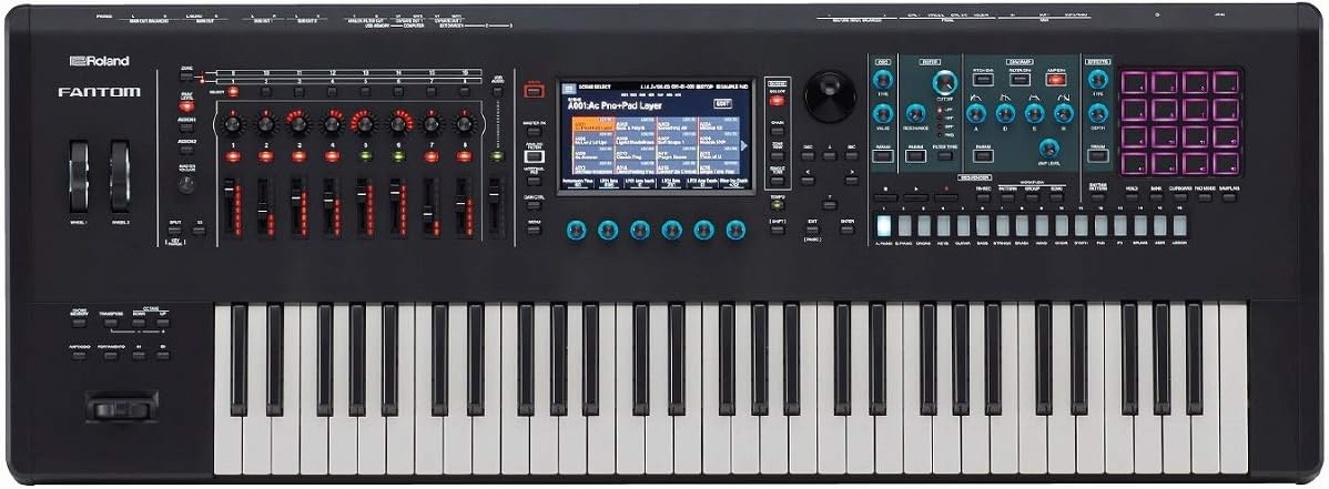 Amazon.com: ROLAND FANTOM-6 MUSIC WORKSTATION SYNTHESIER KEYBOARD ...