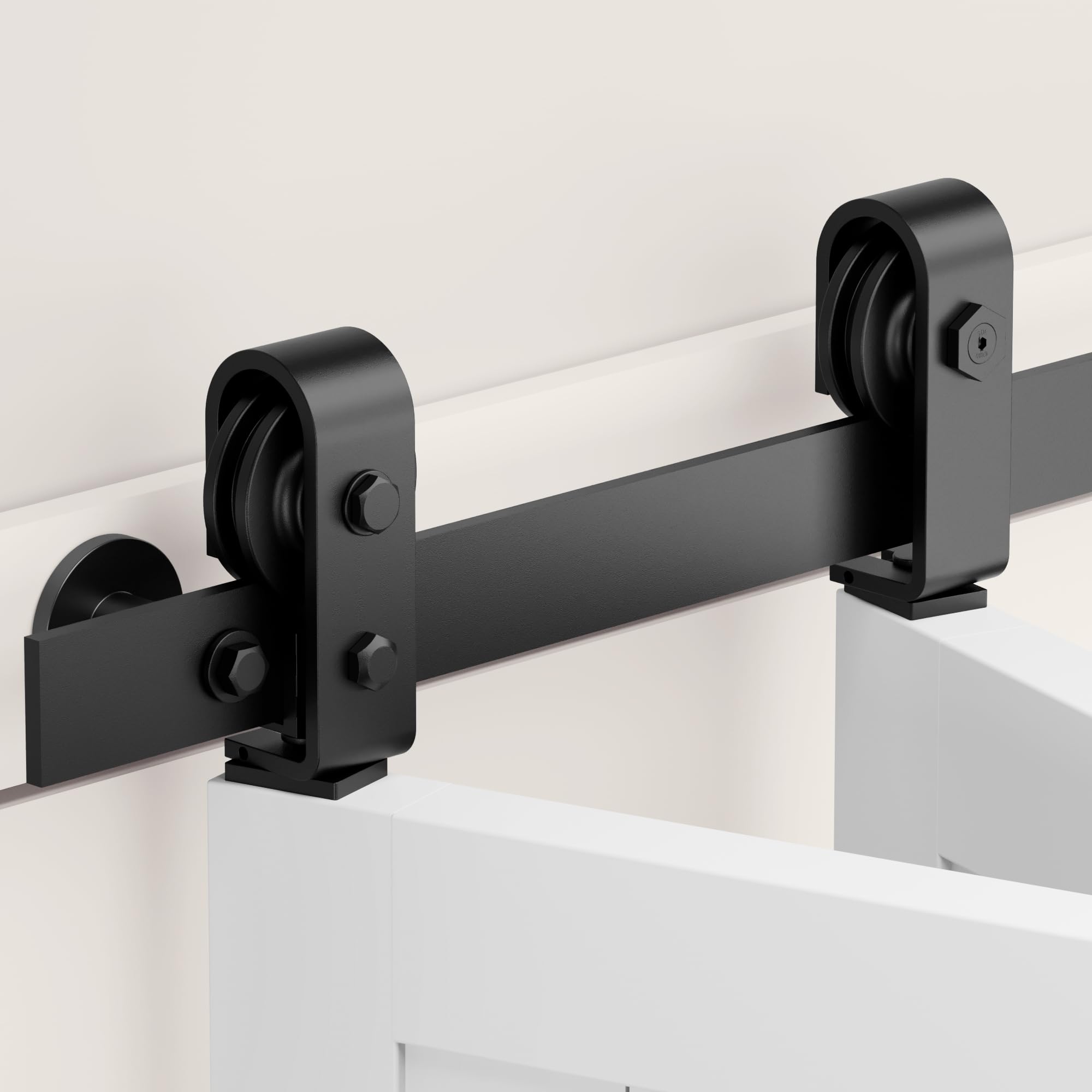 Snapklik.com : ZEKOO 60" Bifold Sliding Barn Door Hardware Track Kit, J ...