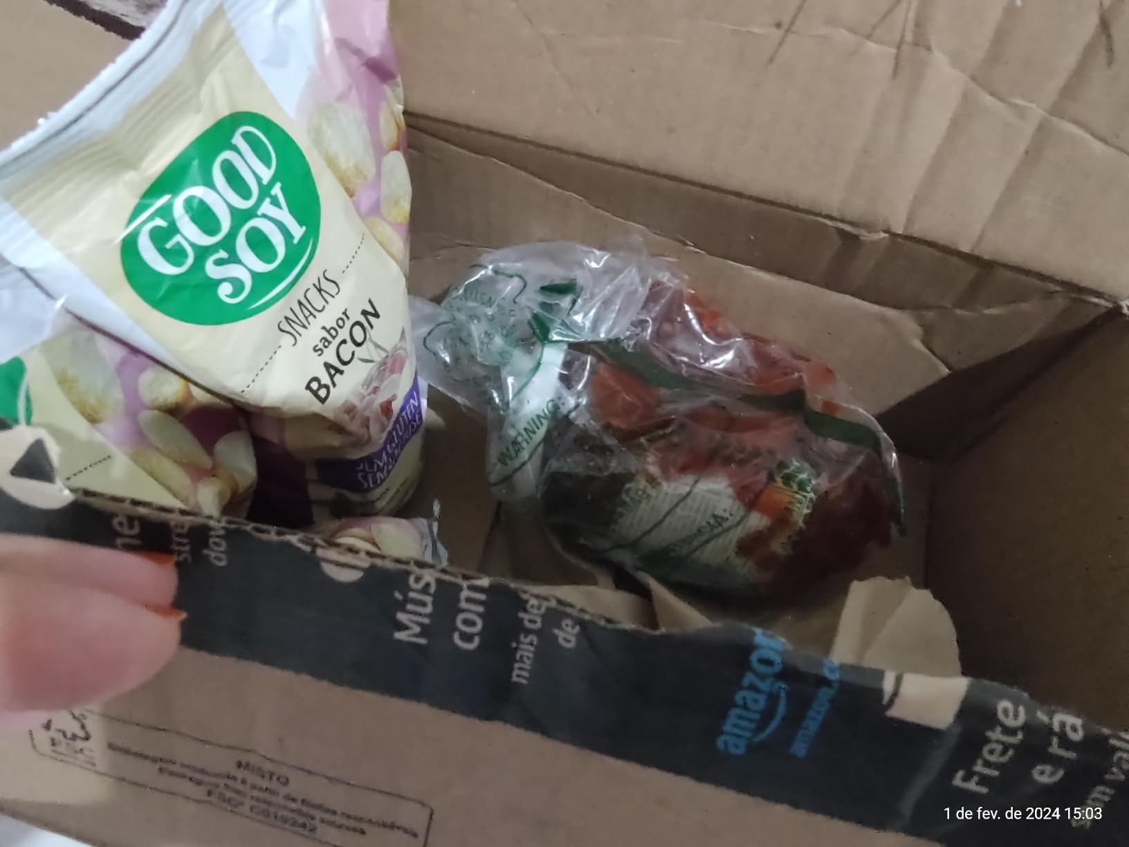 Snack GoodSoy Bacon – Sem glúten, sem lactose - Snack Saudável – 25g ...