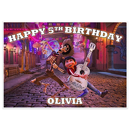 Amazon.com: Coco Birthday Banner Party Backdrop Decoration : Handmade ...