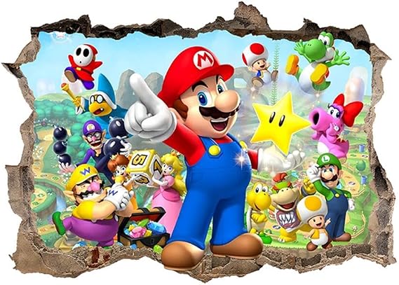 Amazon.com: epivo 3D Game Wall Decal - for Boys' Bedroom Peel & Stick ...