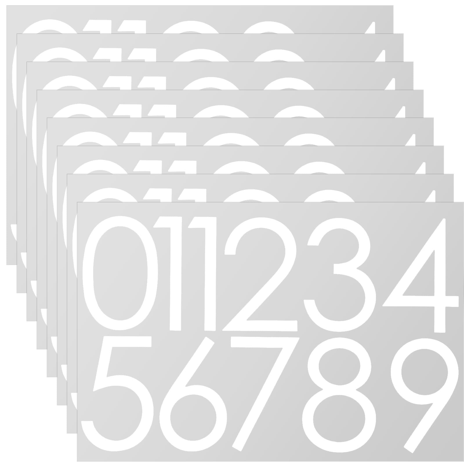 Amazon.com: Zonon 88 Pcs 8 Sheets Large Number Stickers 3 Inch Mailbox ...
