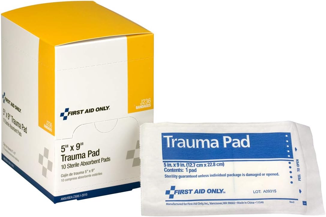 Amazon.com: First Aid Only™ Trauma Pad : Health & Household