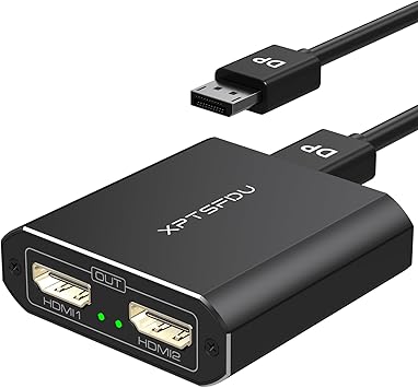 Amazon.com: XPTSFDU DisplayPort to HDMI Splitter 4K60Hz DP to Dual HDMI ...