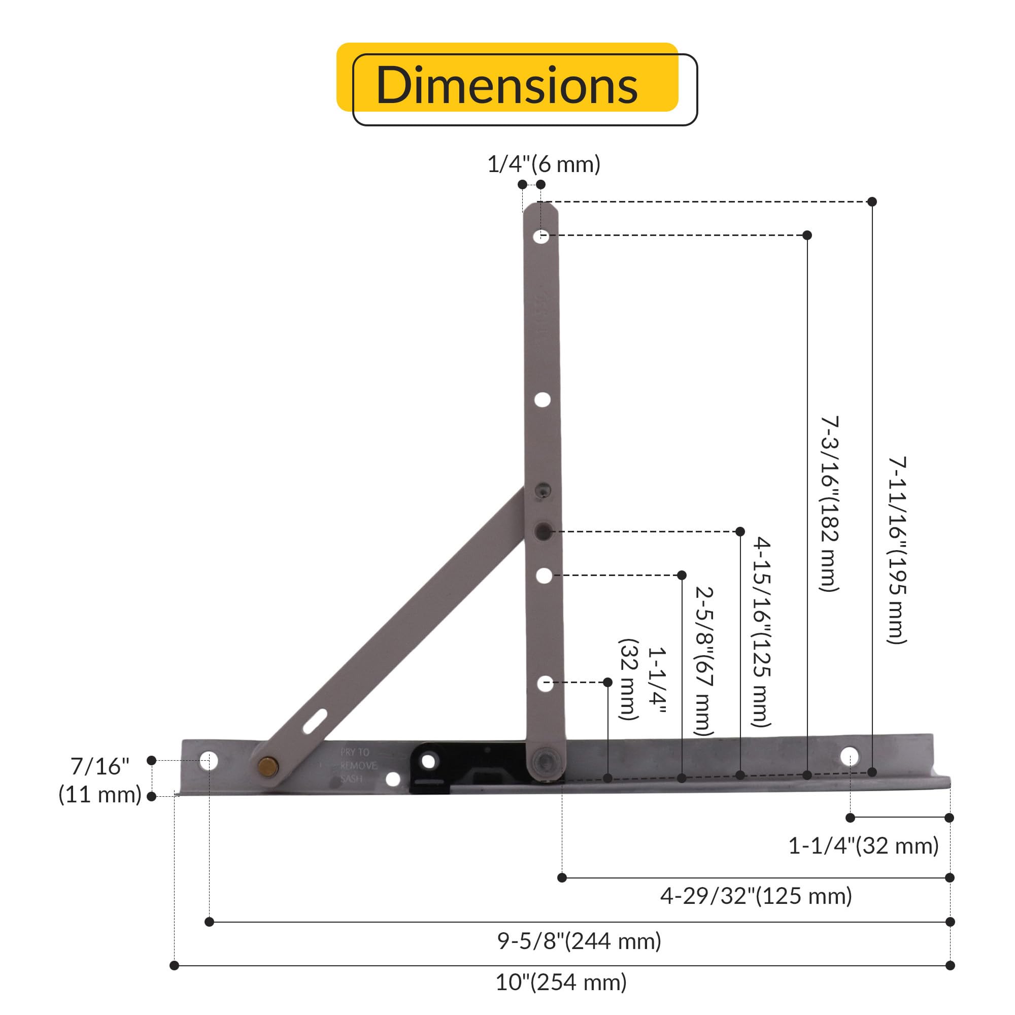 Snapklik.com : Brixwell Truth 14 Concealed Casement Hinge Lower Left Or ...