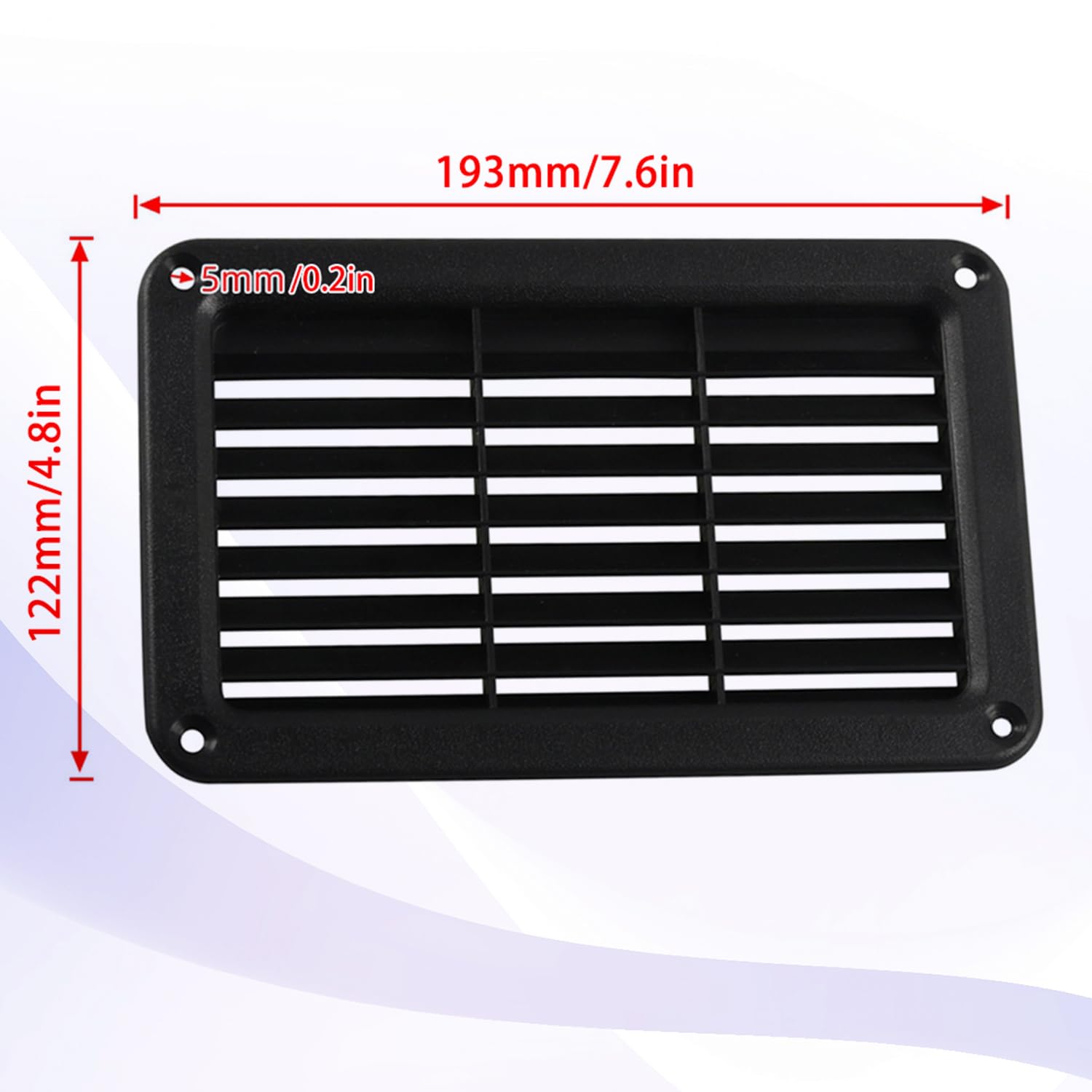 Snapklik.com : RV Air Vent Panel, Rectangular RV Vent Grille ABS ...