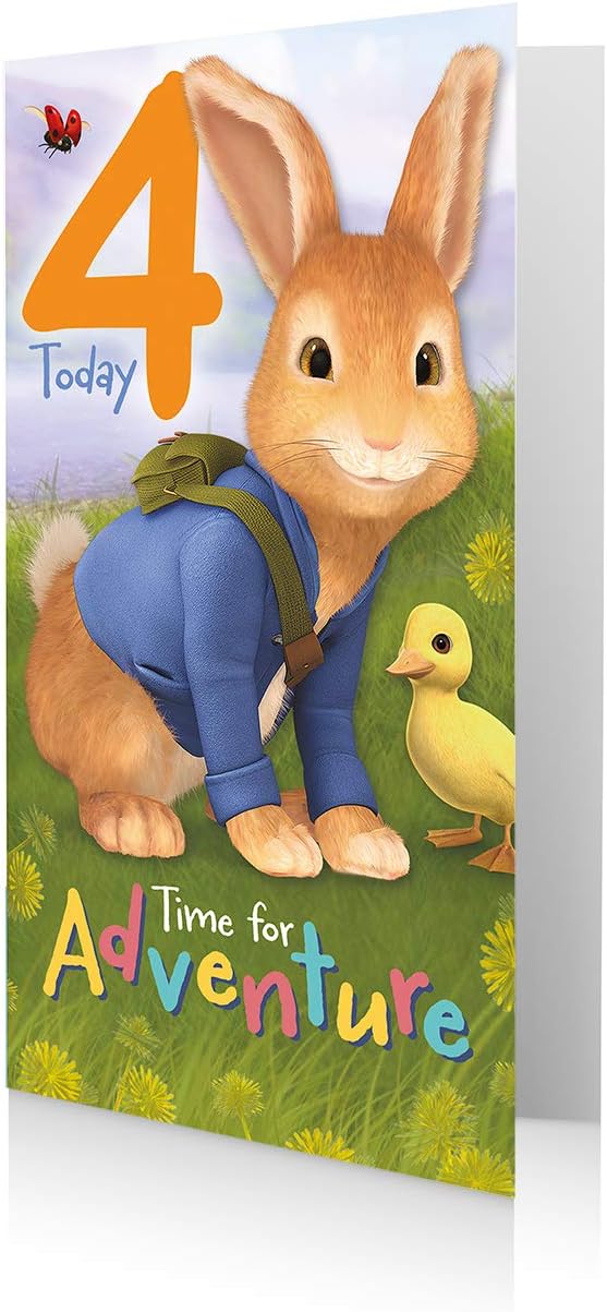 Peter Rabbit PE001 Birthday Card Multi Colour : Amazon.co.uk ...