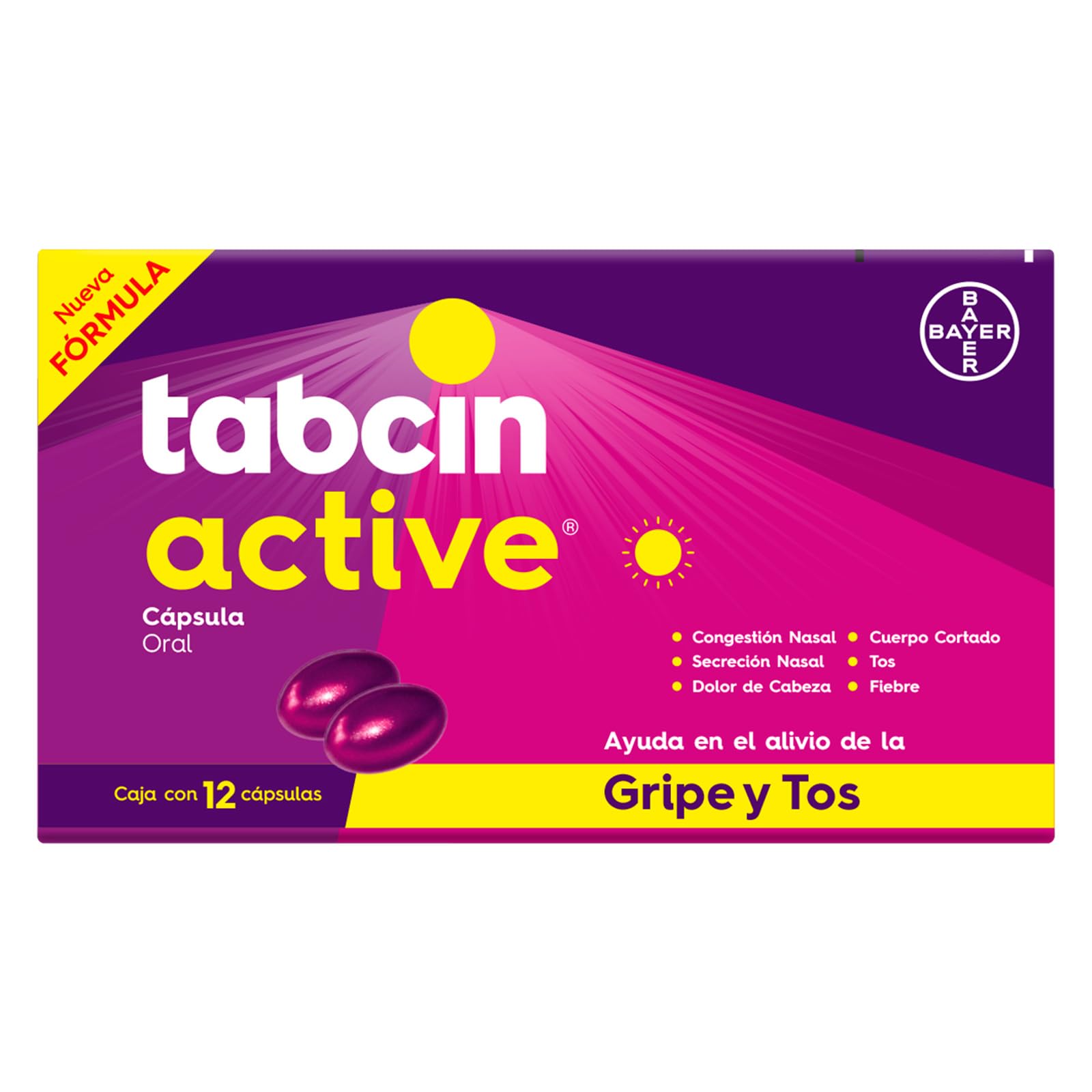 Tabcin Pods Active Analgésico y Antihistamínico, Rápido Alivio para las ...