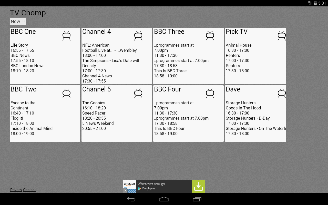 TV Chomp - UK TV Guide - App on the Amazon Appstore