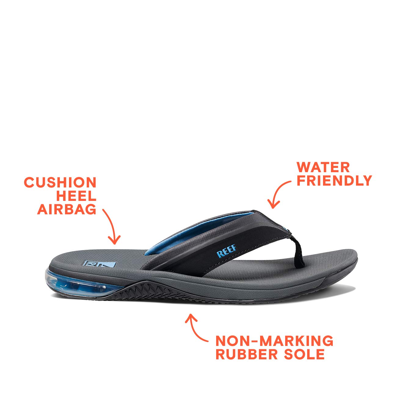 Snapklik.com : Reef Mens Reef Anchor Flip Flop