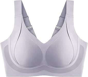 Enhanced W Support Adjustable Bra Soft One-piece Seamless Bras Skin ...