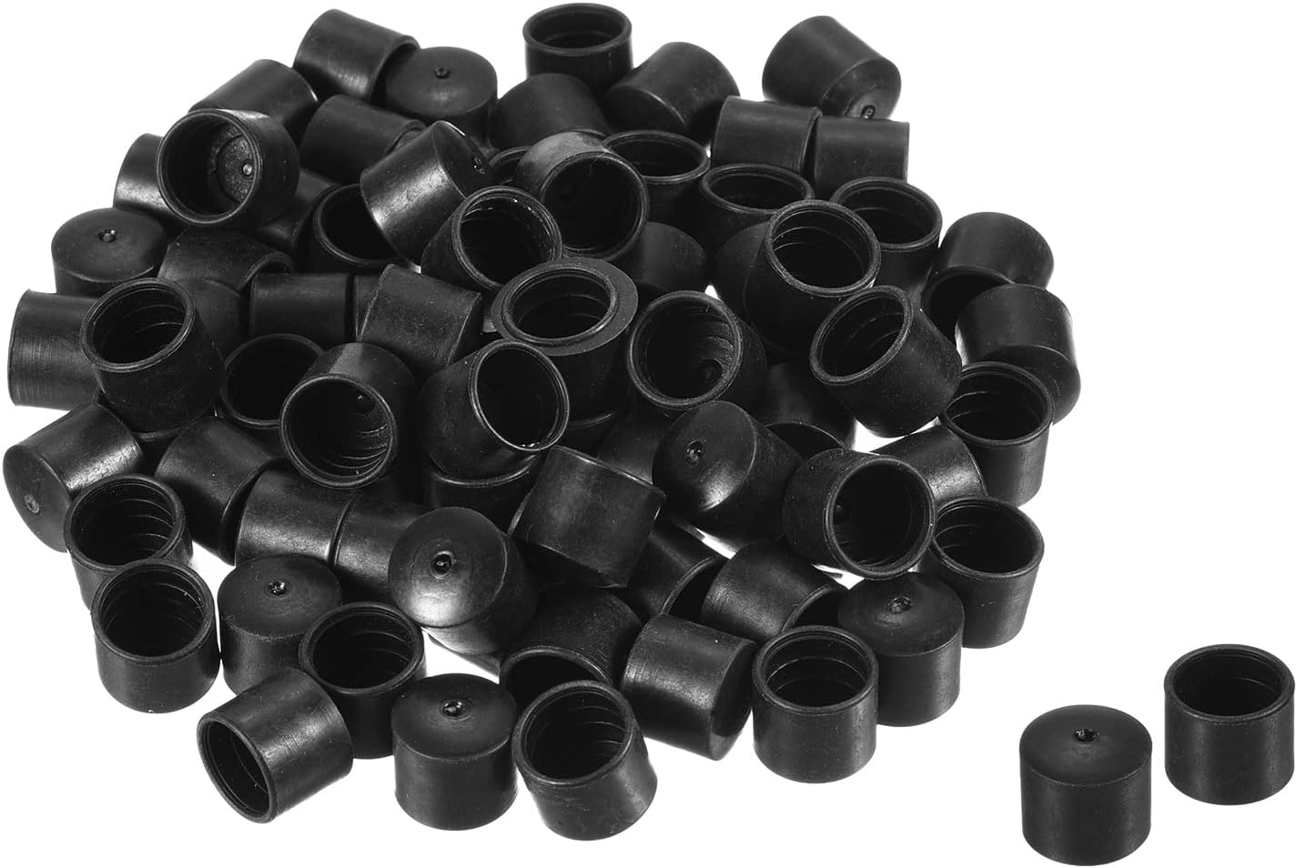 Amazon | uxcell フラットガーデンケーンキャップ プラスチック製フラット植物 ガーデンつる竹スティック 11mm内径 80個入り ...