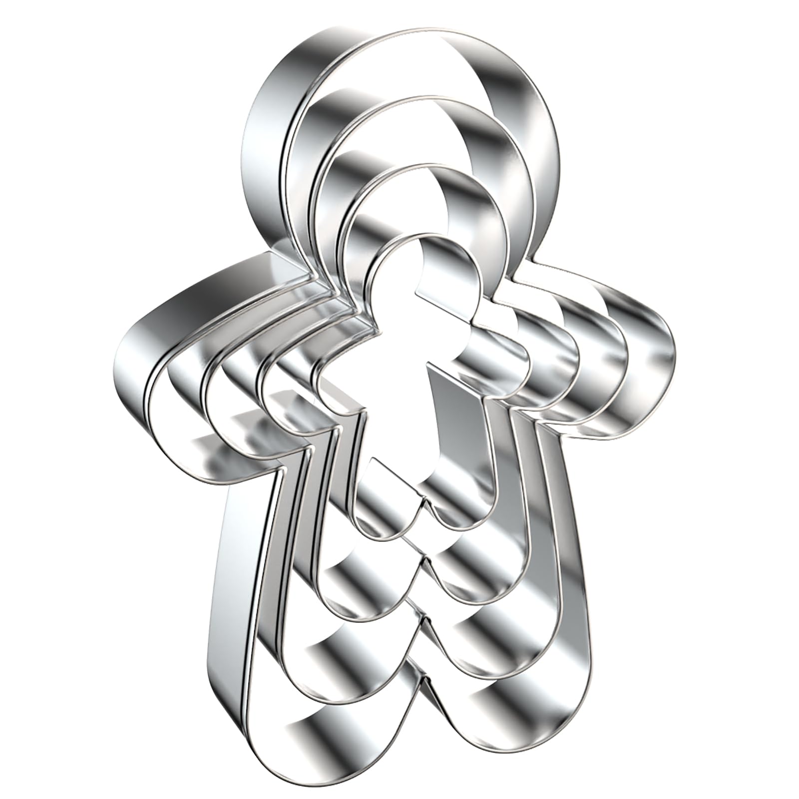 Amazon.com: Gingerbread Man Cookie Cutter Set - 5 inch, 4 inch, 3 inch, 2 inch - 4 Piece ...