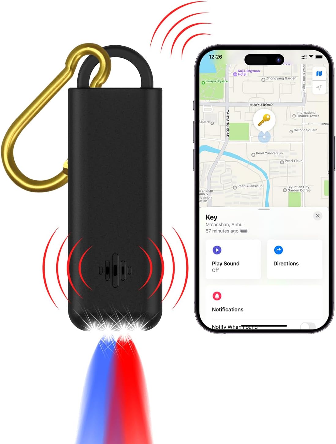 Amazon.com: PAPASAFETY Personal Alarms for Women (iOS Only), 130dB ...