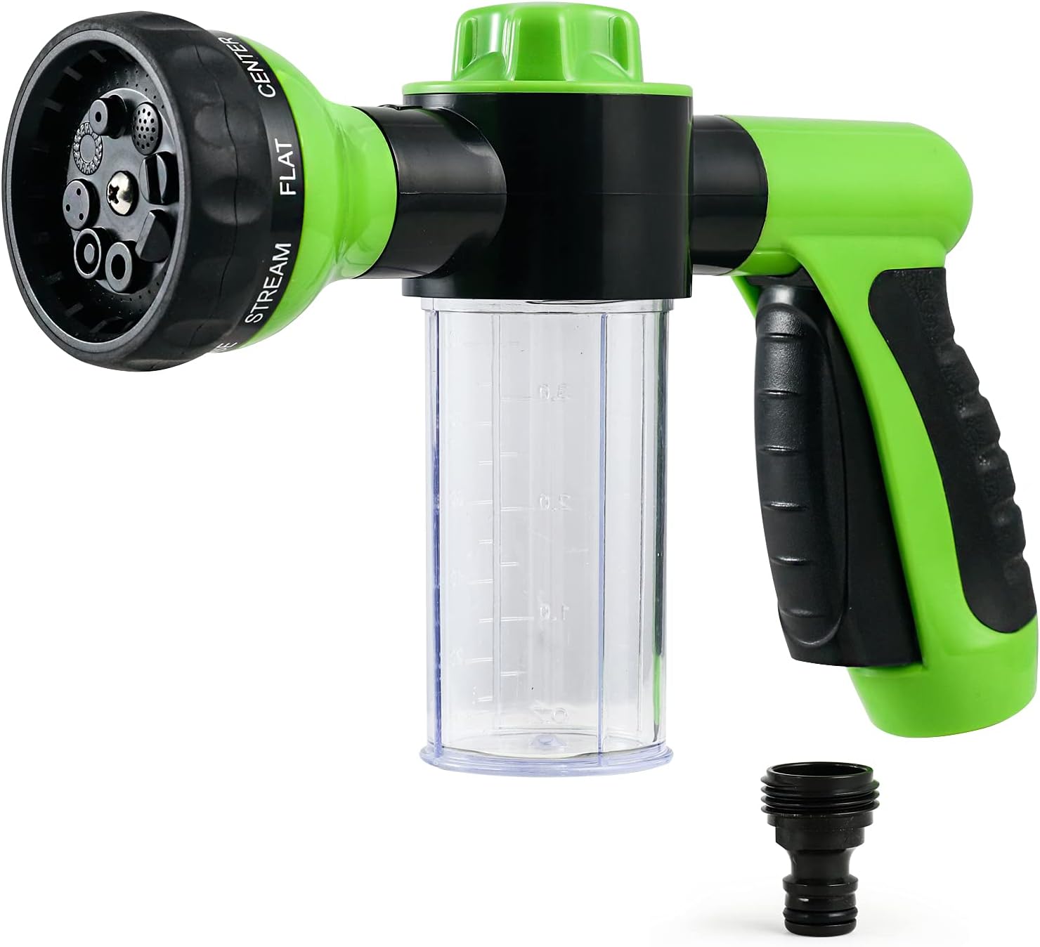 Garden Hose Nozzle, Foam Hose Sprayer High Pressure Spray Nozzle 8 ...