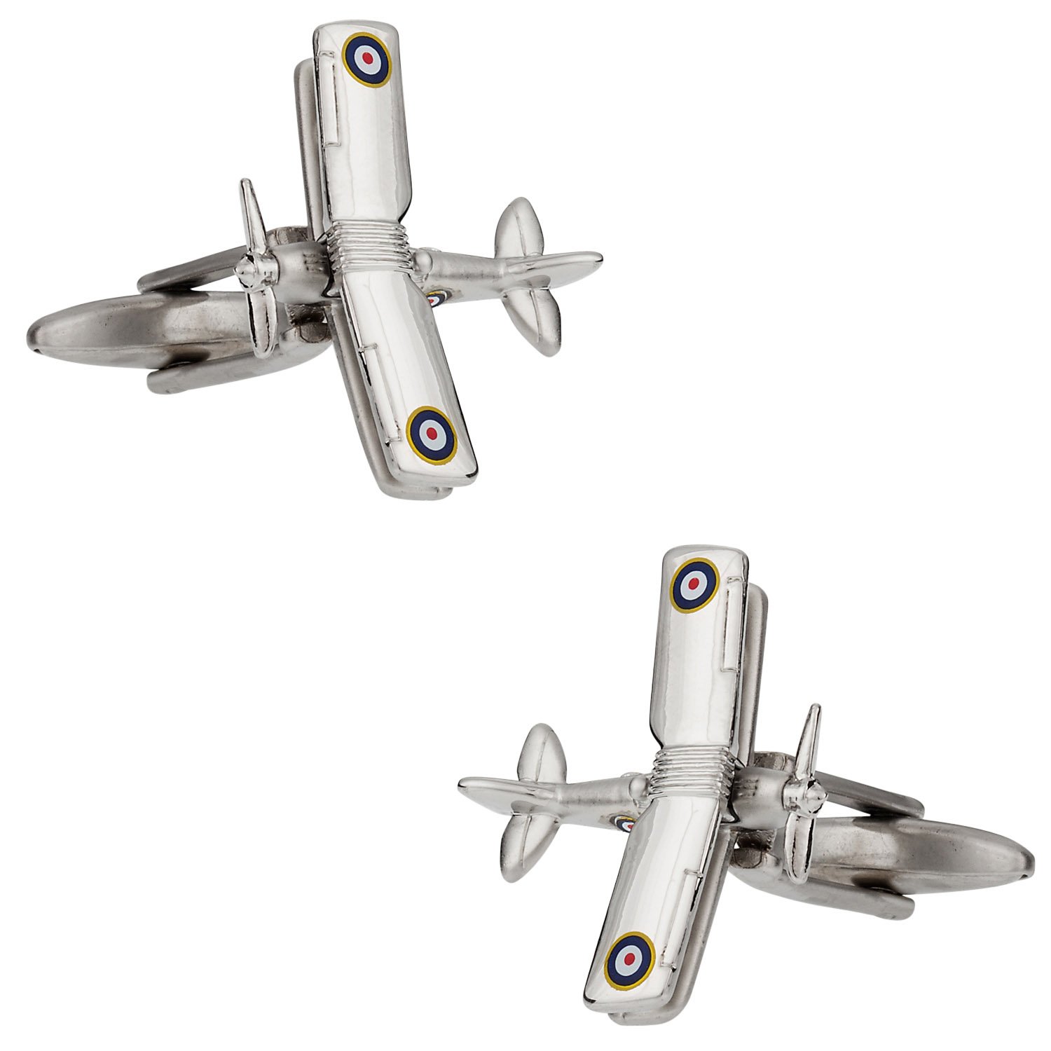 Amazon.com: Cuff-Daddy Biplane Airplane Aviation Cufflinks with ...