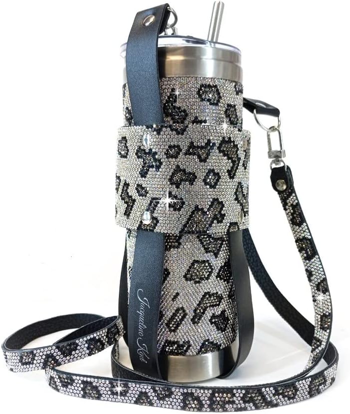 Jacqueline Kent BBC002.LEPSI – Arnés para vaso, color plateado leopardo ...