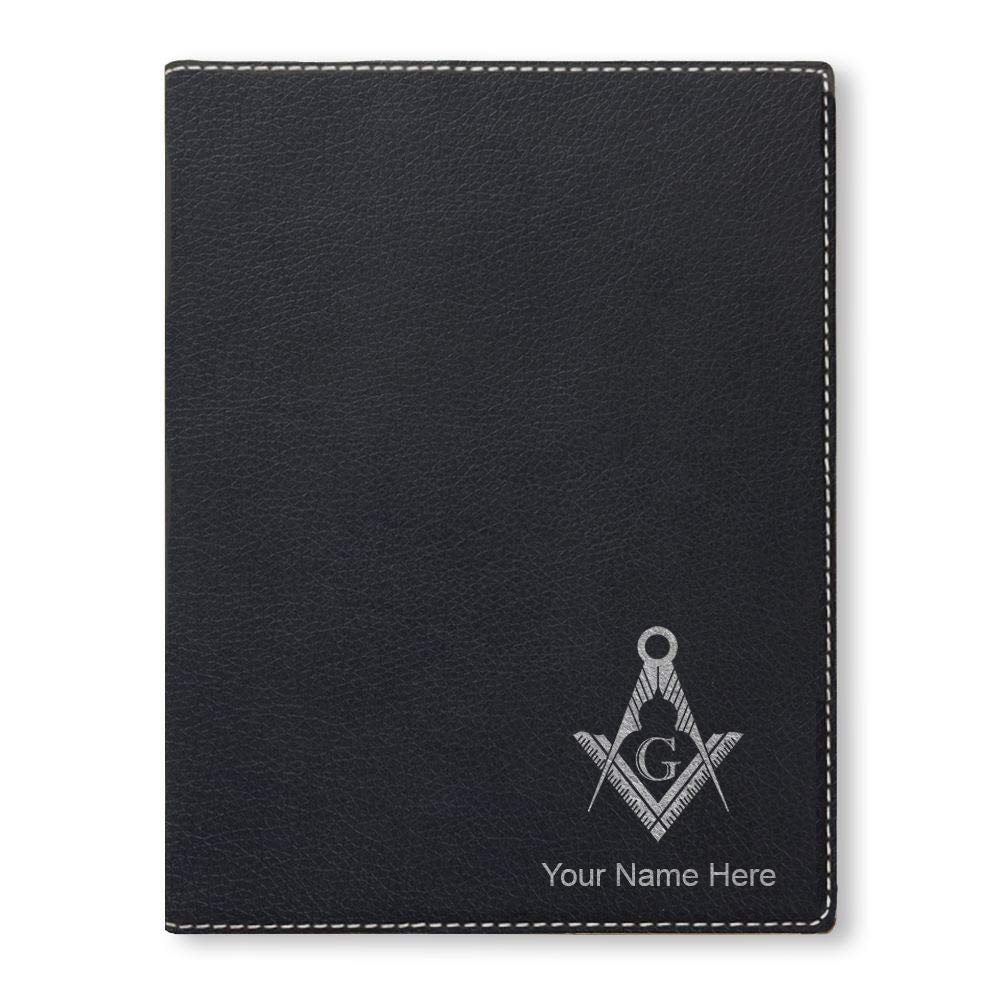Amazon.com : LaserGram Large 9.5" X 12" Portfolio Notepad, Freemason ...