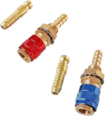 Amazon.co.jp: 8mm Quick Connector Set of 2 8mm Quick Fit Hose Connector ...