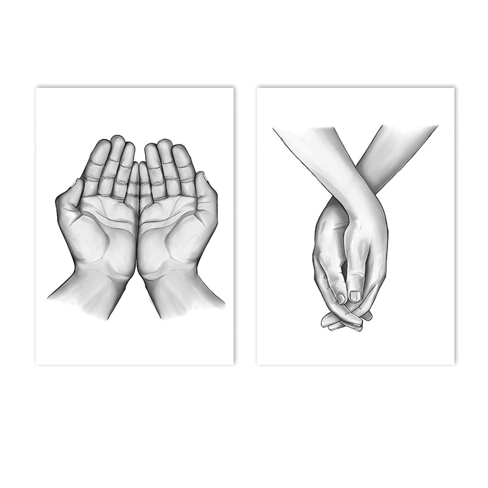Holding Hands Drawing Reference
