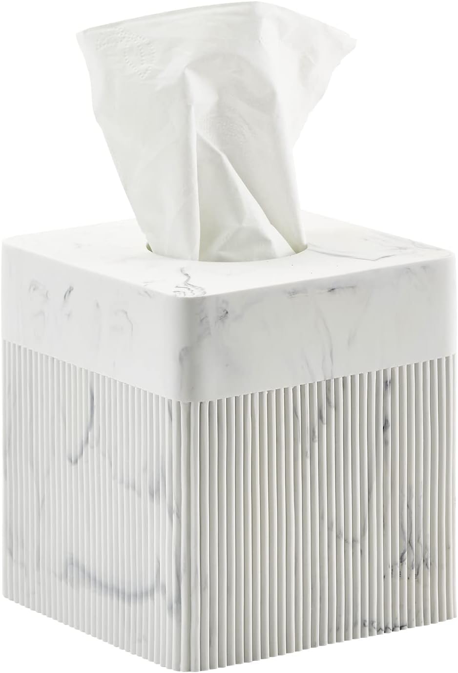 Amazon.com: Alabaster Tissue Box Cover, WHITE : Home & Kitchen