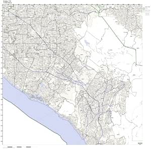 Amazon.com: Working Maps Irvine, CA Zip Code Map Laminated : Office ...