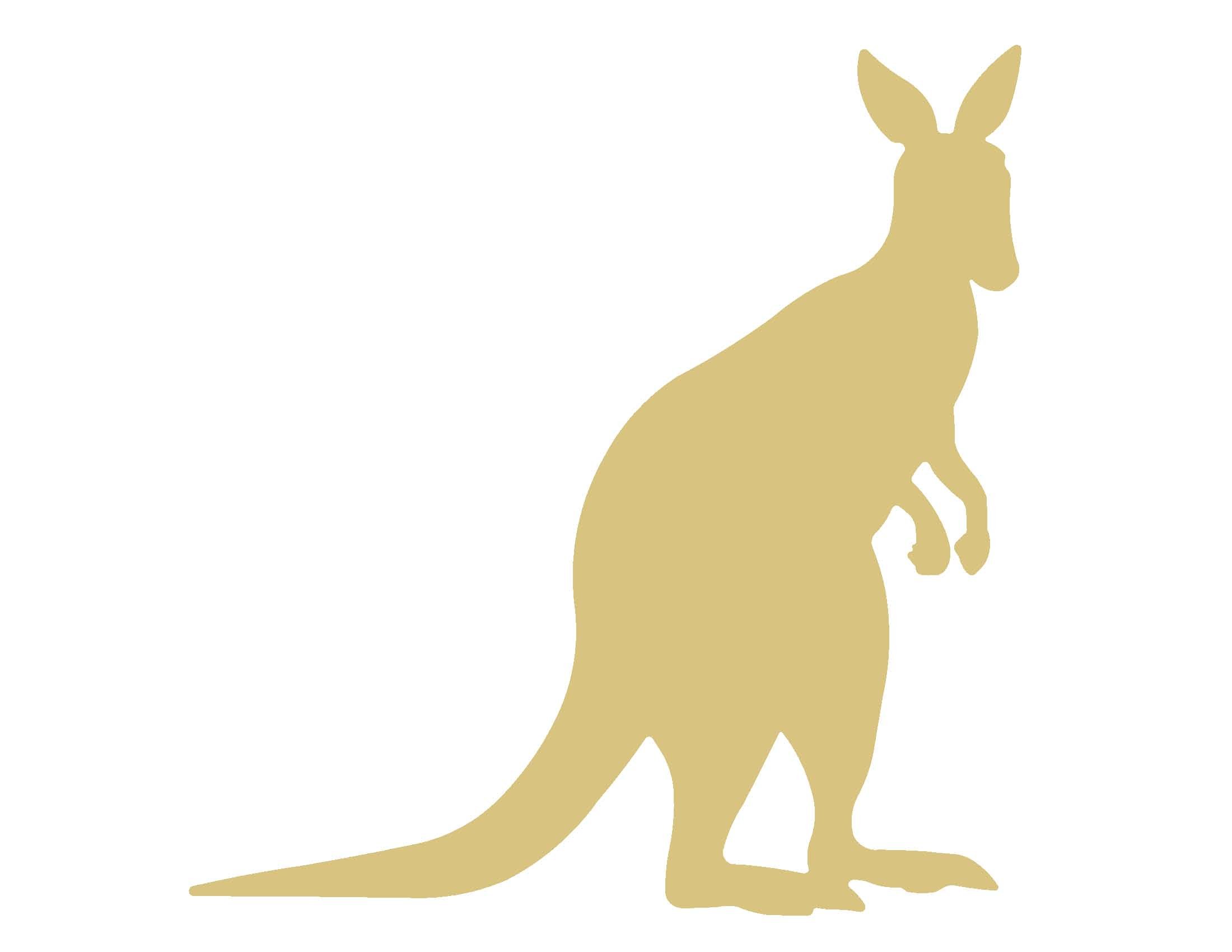 Amazon.com: Kangaroo Cutout Unfinished Wood Zoo Theme Kids Nursery ...