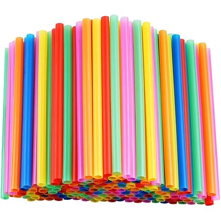 Amazon.com: 200 PCS Individually Packaged Colorful Jumbo Smoothie ...