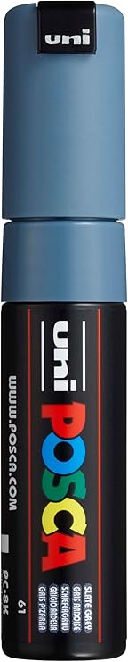 Amazon.com: Posca Marker 8K in Slate Gray, Posca Pens for Art Supplies ...