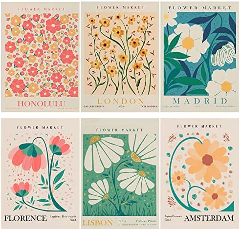 MINI ZOZI Danish Pastel Posters 8x10 9pcs Aesthetic Room Decor Green ...