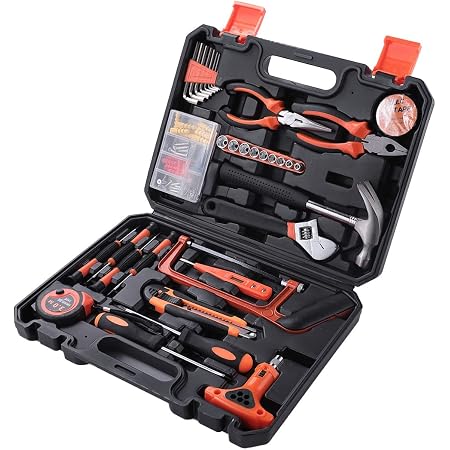 BLACK+DECKER BMT108C Hand Tool Kit for Home & DIY Use (108-Piece ...