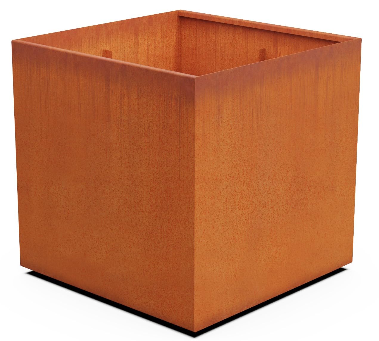 Amazon.com : Plantercraft Corten Steel Planter Square Cube Metal Box ...
