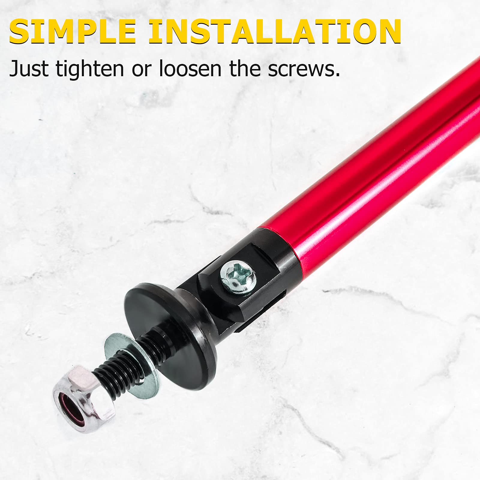 Snapklik.com : Splitter Strut Rods, 200mm Lip Splitter Support Rod ...